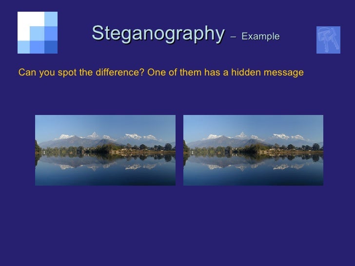 Steganography - The art of hiding data