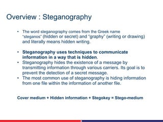 Steganoid - A tool for steganography | PDF