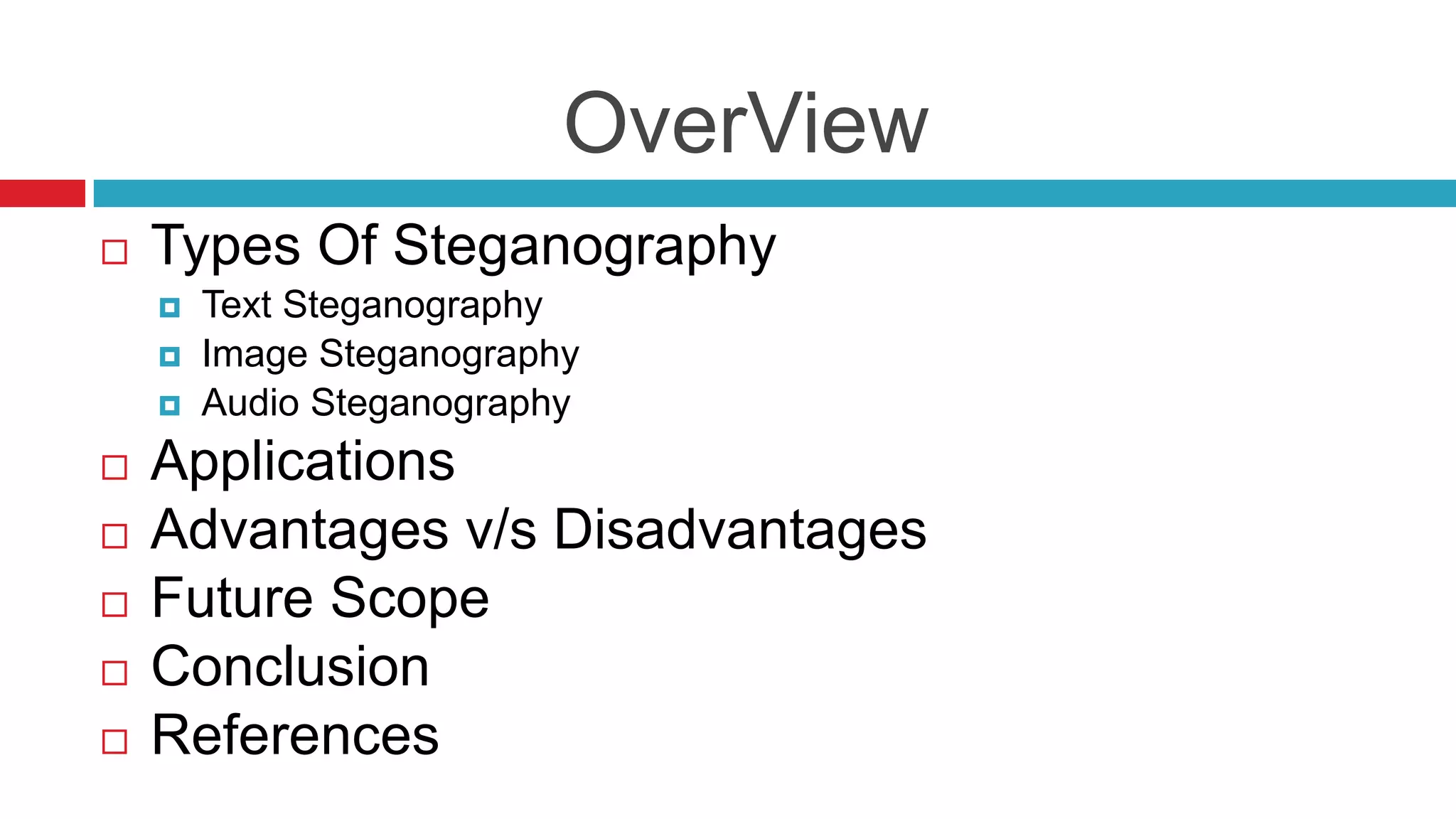 Steganography | PPTX