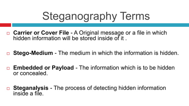 Steganography | PPTX