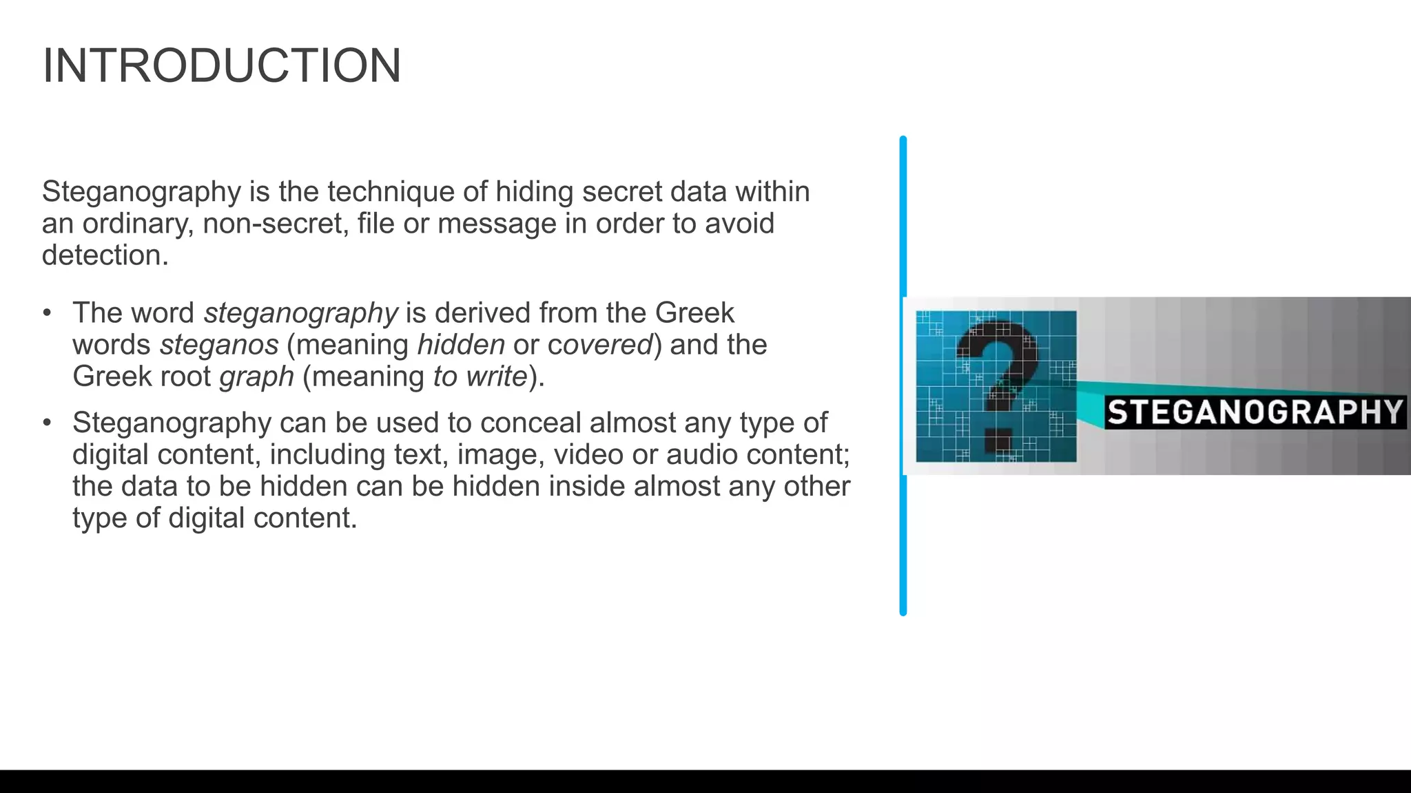 Steganography Project Presentation By Papan Sarkar | PPTX
