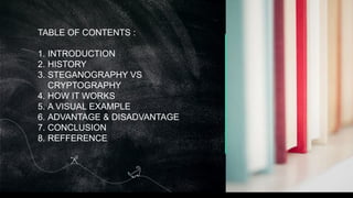 Steganography Project Presentation By Papan Sarkar | PPTX