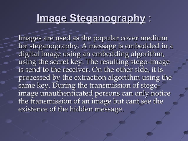 Stegnography | PPT
