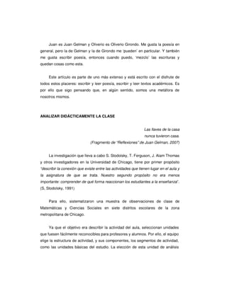 Steiman el analisis didactico de la clase... | PDF