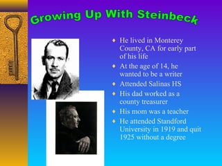 Steinbeck 1930's | PPT