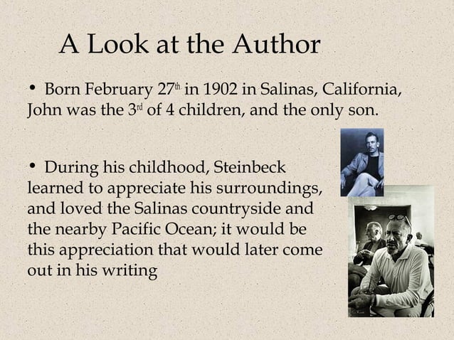 Steinbeck bio | PPT