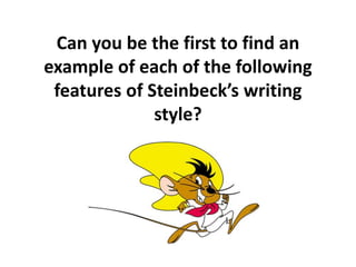 Steinbeck’s style | PPTX