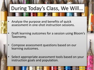 Steiner—How to Improve Your Library Instruction: Assessment in Five ...