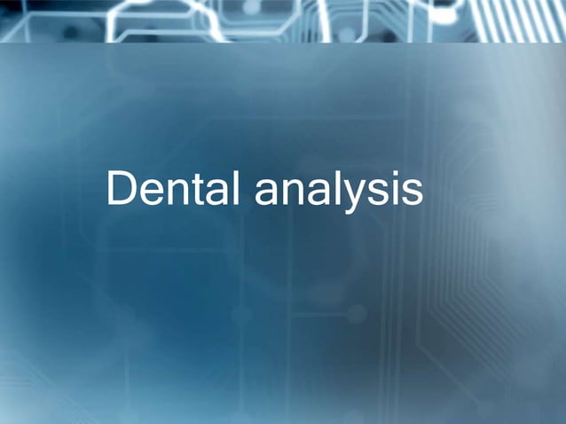 Steiner analysis | PPTX | Dental Health | Diseases and Conditions