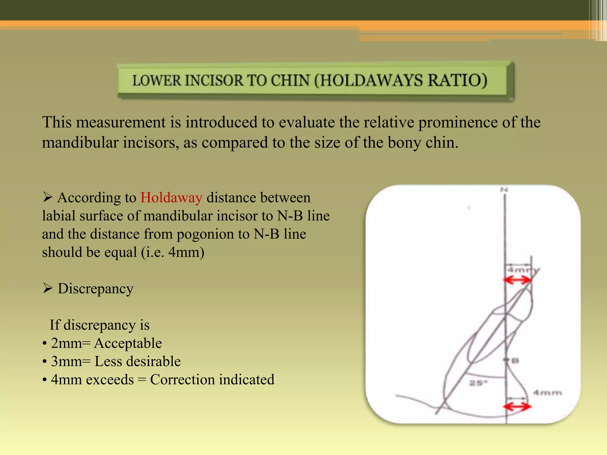 STEINERS ANALYSIS : CEPHALOMETRICS | PPTX