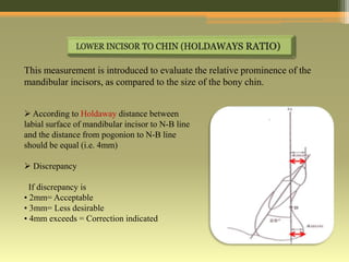 STEINERS ANALYSIS : CEPHALOMETRICS | PPTX