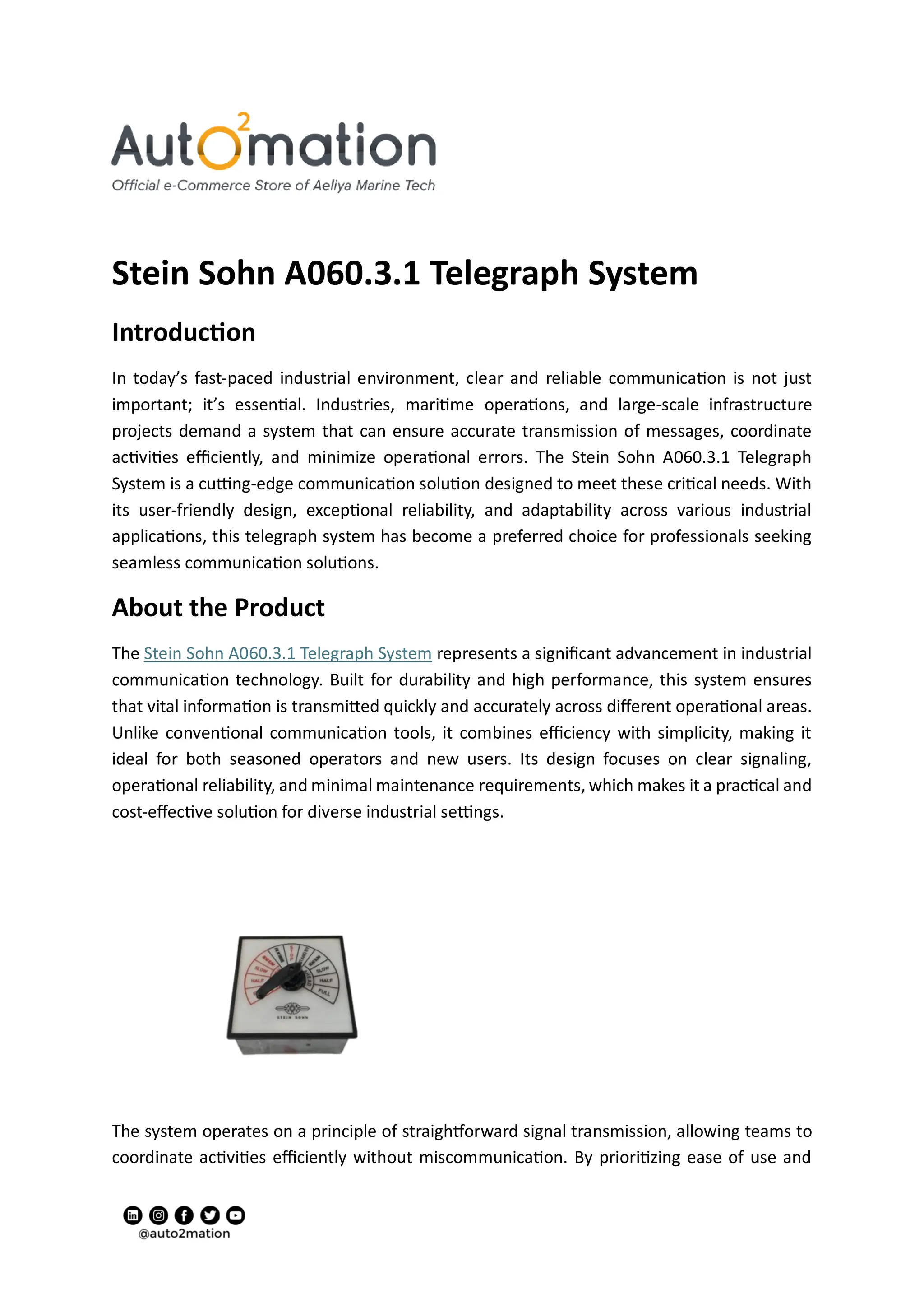 Stein Sohn A060.3.1 Telegraph System.pdf