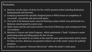 Steinway and sons case study | PPTX