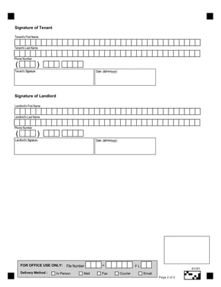 Agreement to Terminate a Tenancy (Form N11) | PDF