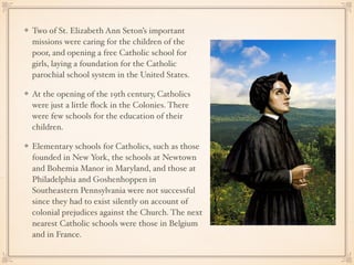St. Elizabeth Ann Seton: Historical Frame of Reference | PPT