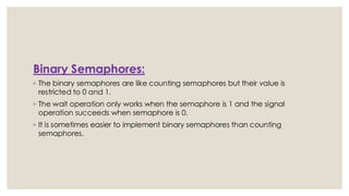 The Semaphore and Deadlock concept -os.pdf