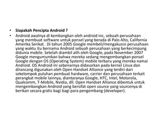 sejarah android | PPT