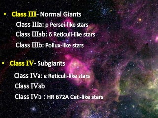 Stellar Classification Systems | PPSX