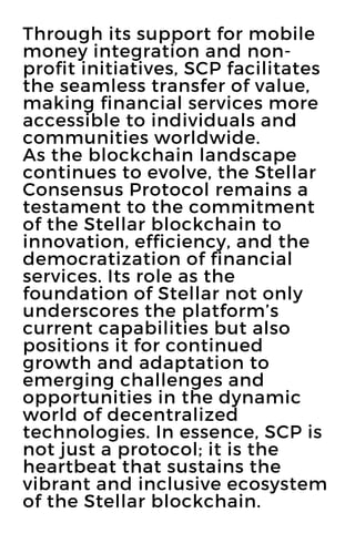 Stellar Consensus Protocol (SCP) The Heart of Stellar Blockchain.pdf