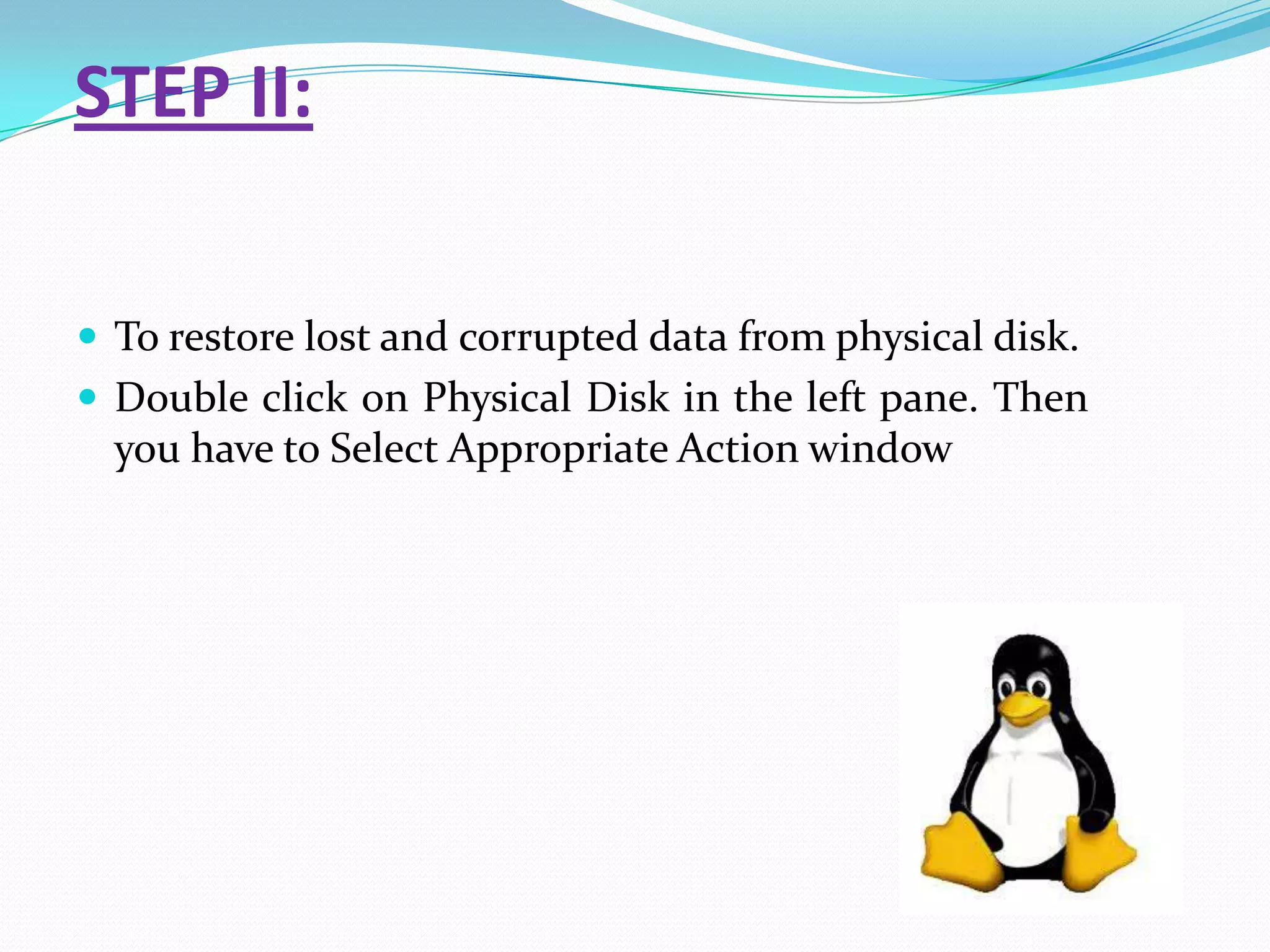 Linux data recovery | PPT