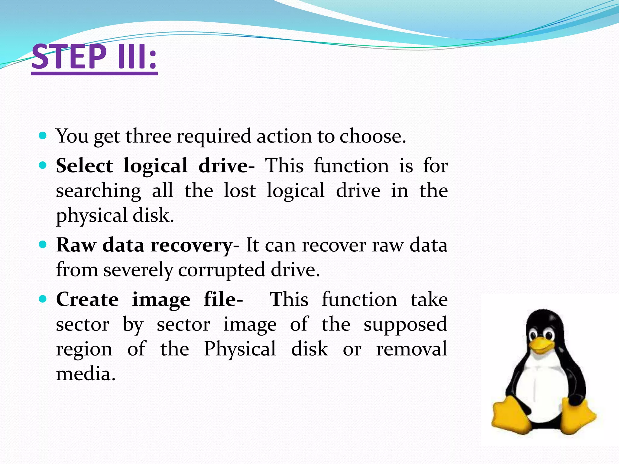 Linux data recovery | PPT