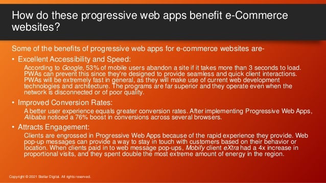Progressive web apps For e-Commerce- How do they go hand-in-hand? | PPT