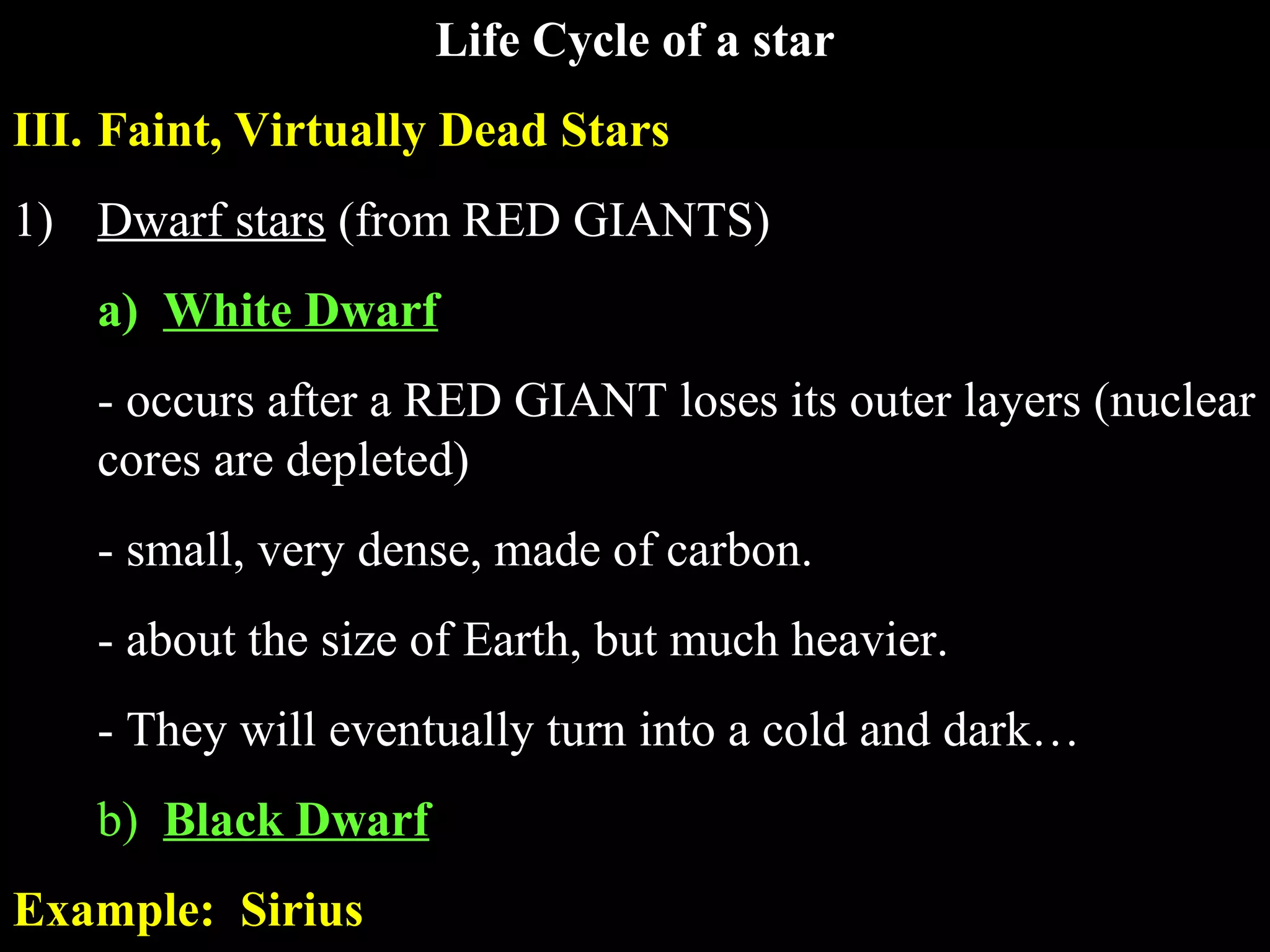 Stars - Stellar Evolution | PPT
