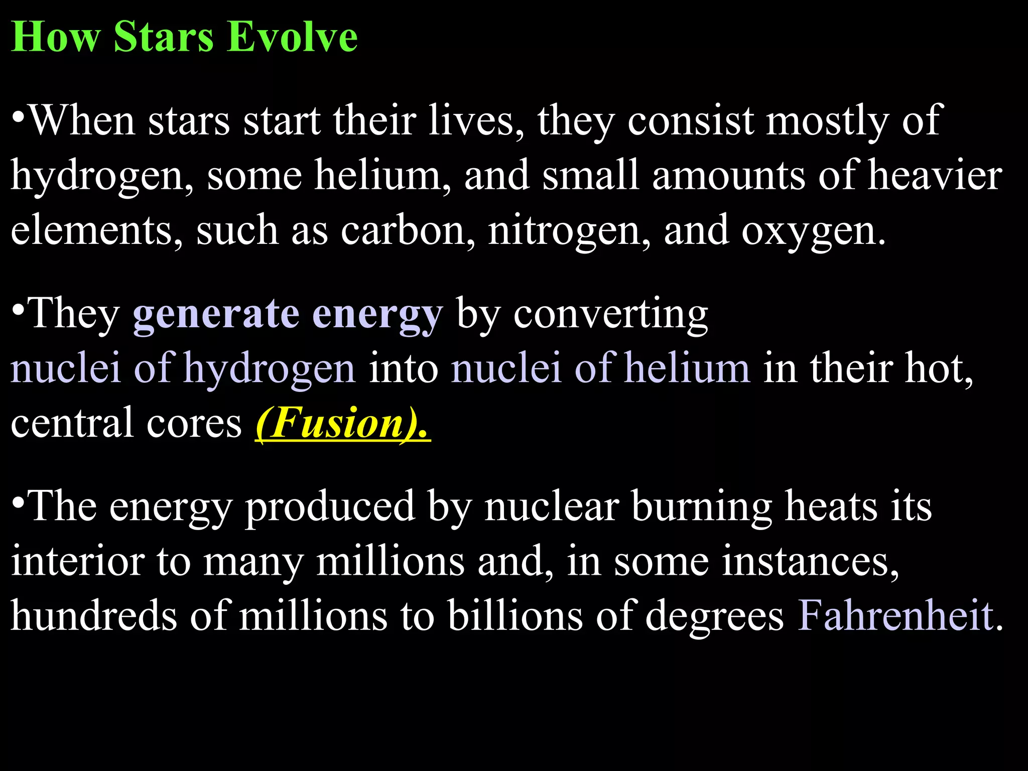 Stars - Stellar Evolution | PPT