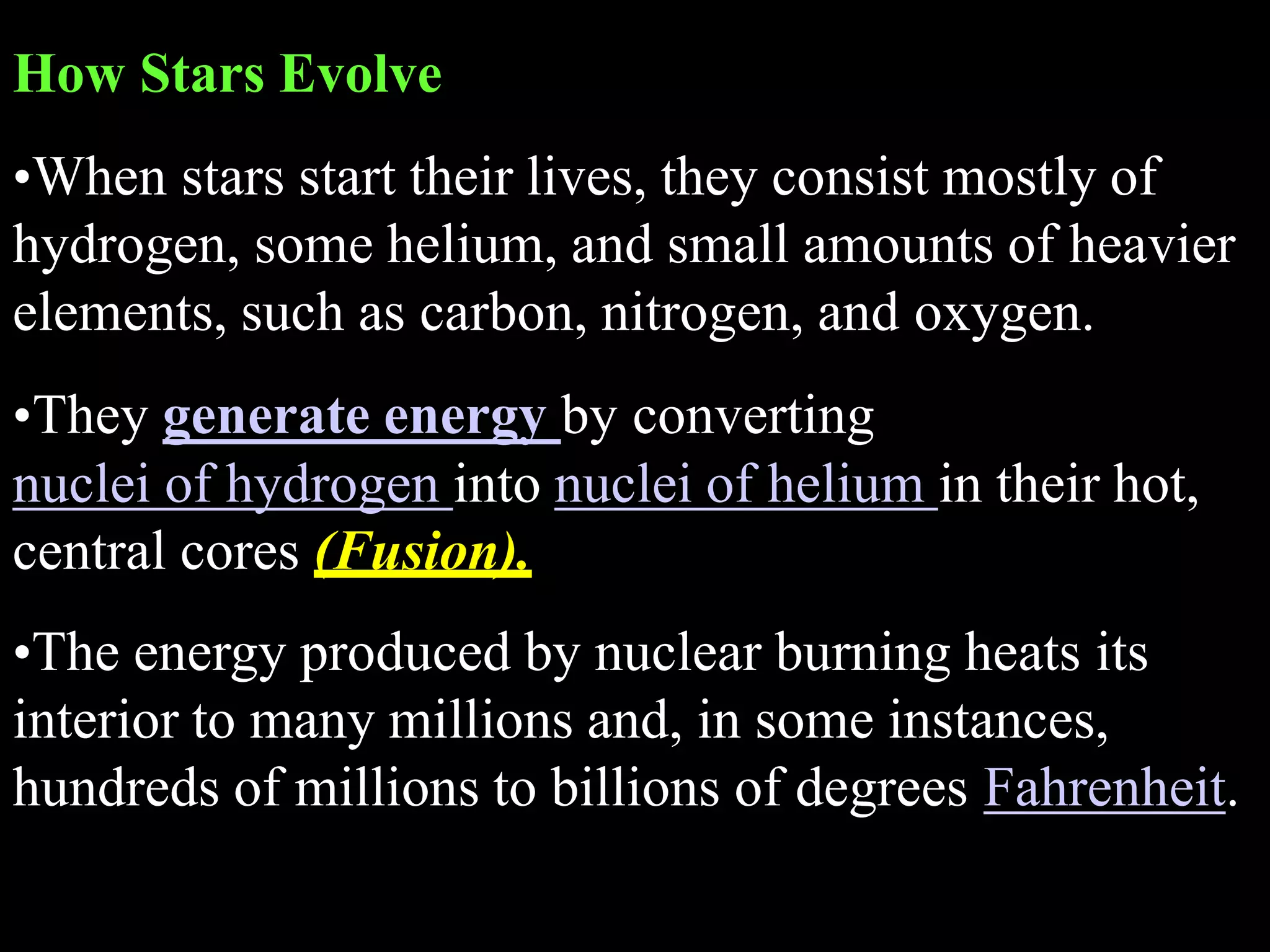Stellar Evolution by Raveendra Bagade | PPTX