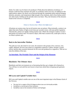 Stellar evolution by joey | DOCX | Space and Astronomy | Science