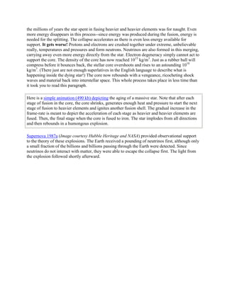 Stellar evolution by joey | DOCX | Space and Astronomy | Science