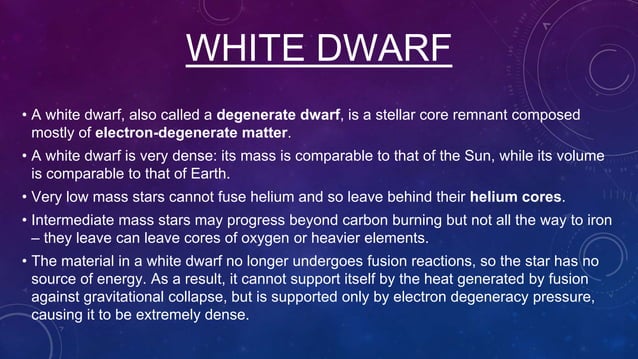 Stellar evolution ppt | PPTX