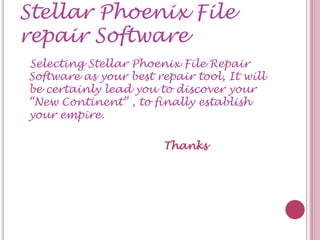 Stellar file repair | POTX