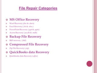Stellar file repair | POTX