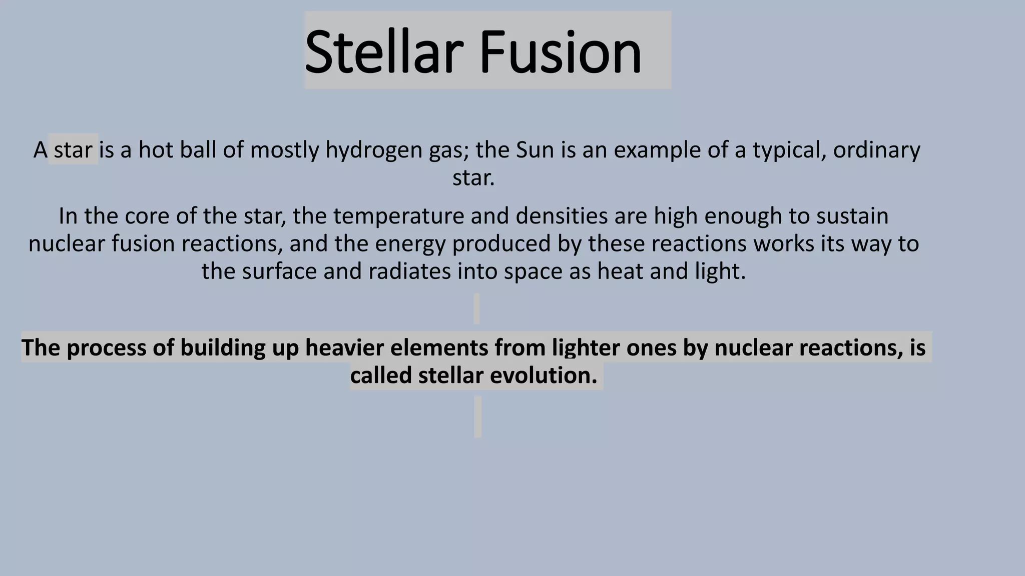 Stellar fusion | PPT