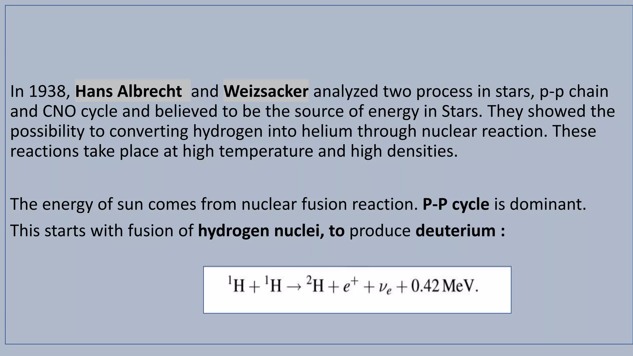 Stellar fusion | PPTX