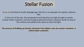 Stellar fusion | PPTX