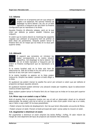 Guia ràpida per a Stellarium | PDF