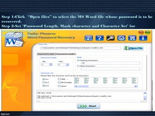 Stellar phoenix password recovery | PPT