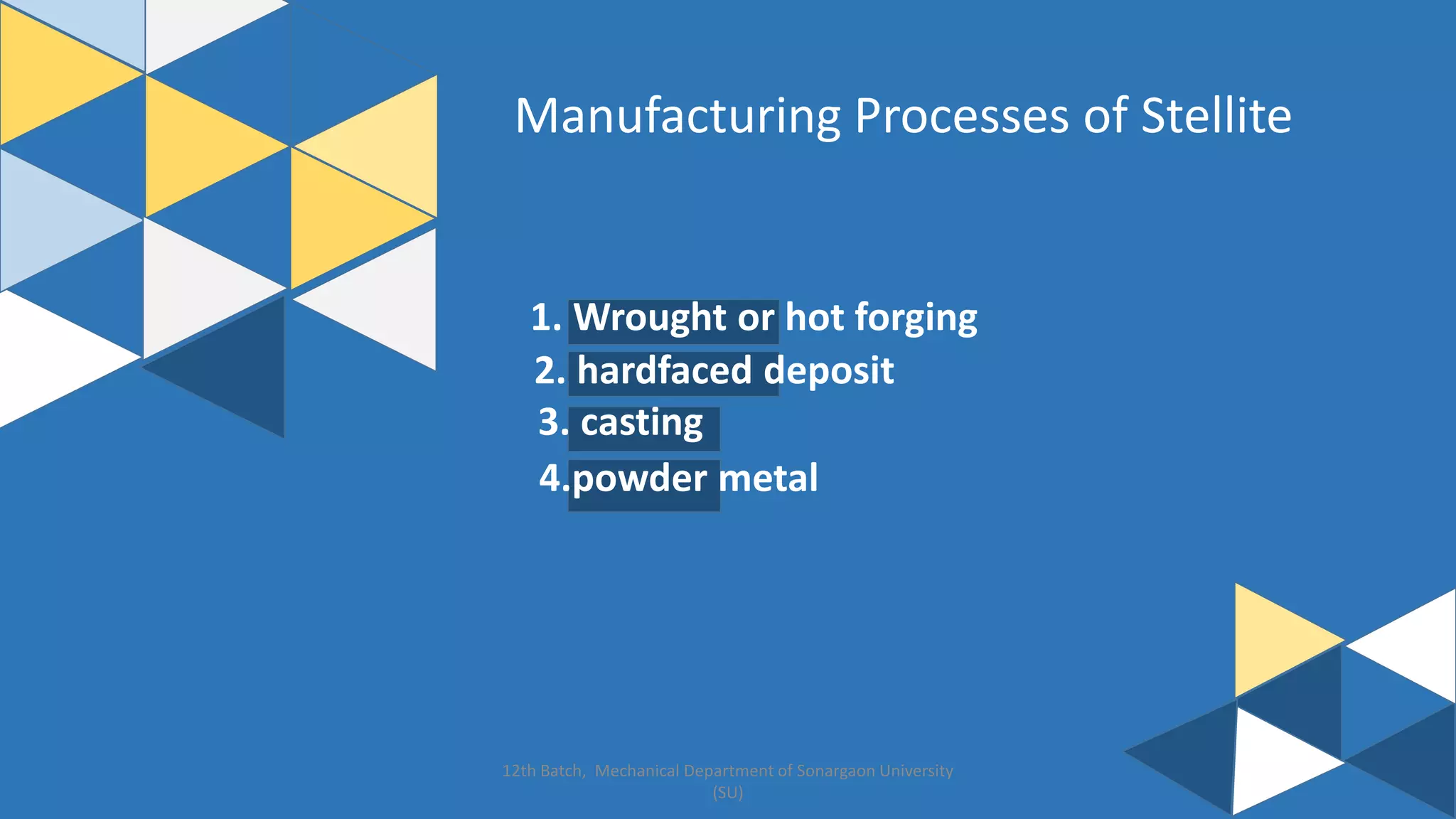 Stellite Composite material | PPTX