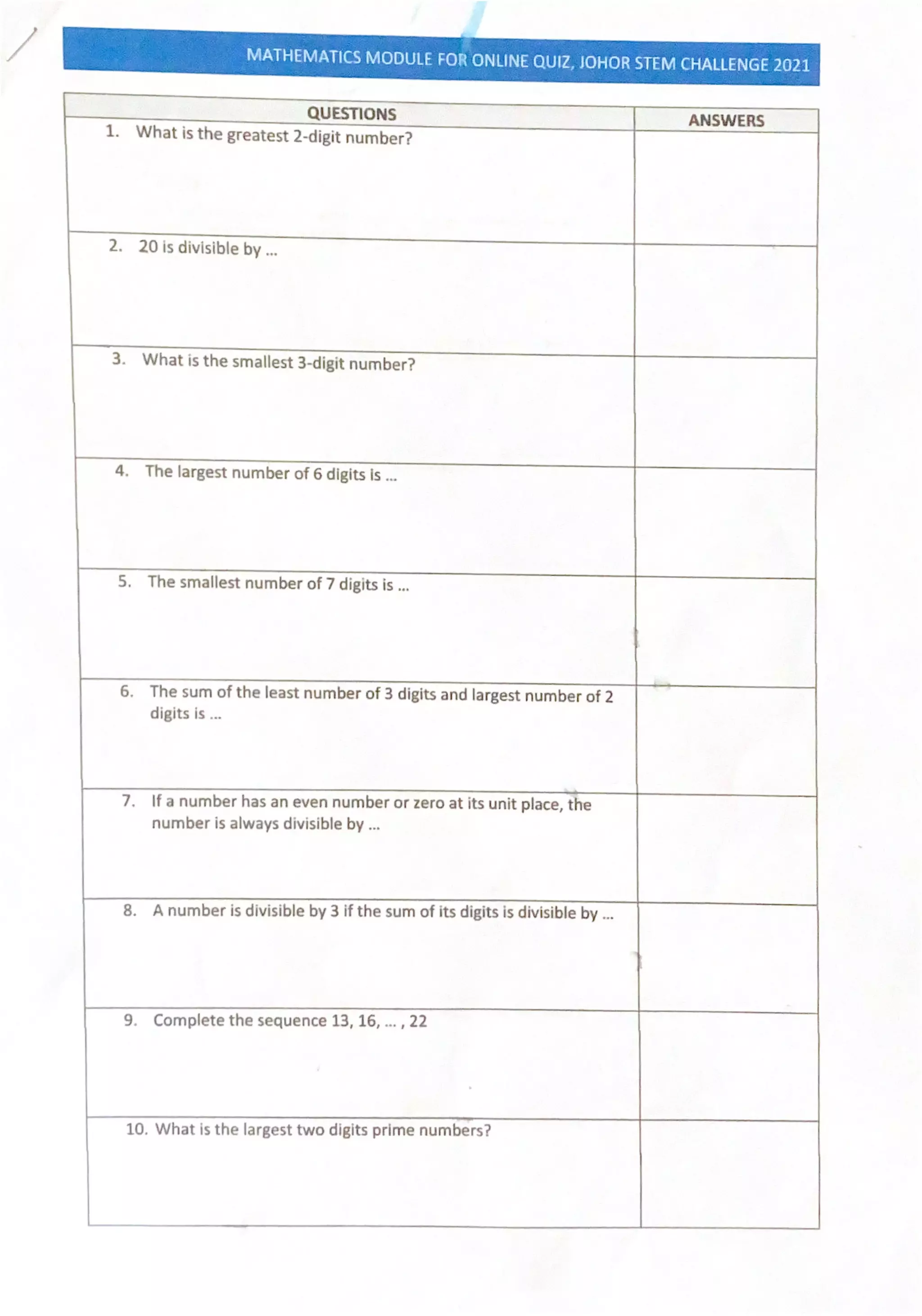 STEM Maths practice | PDF | Science