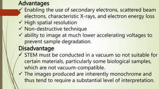 Scanning transmission electron microscopy | PPTX