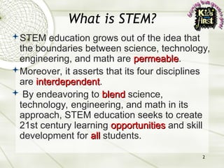 An overview of STEM education- Science, Technology, Engineering and ...