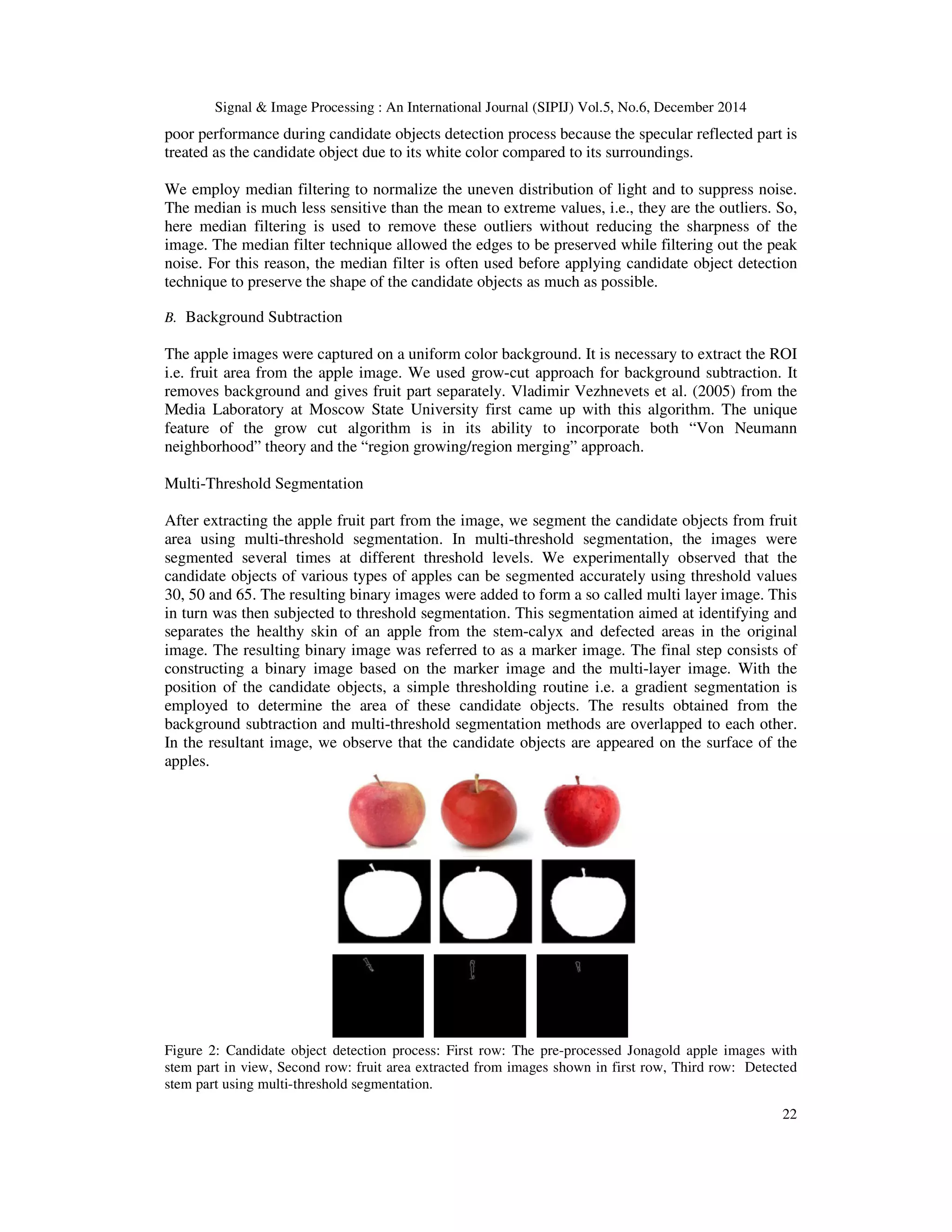 Stem calyx recognition of an apple using shape descriptors | PDF