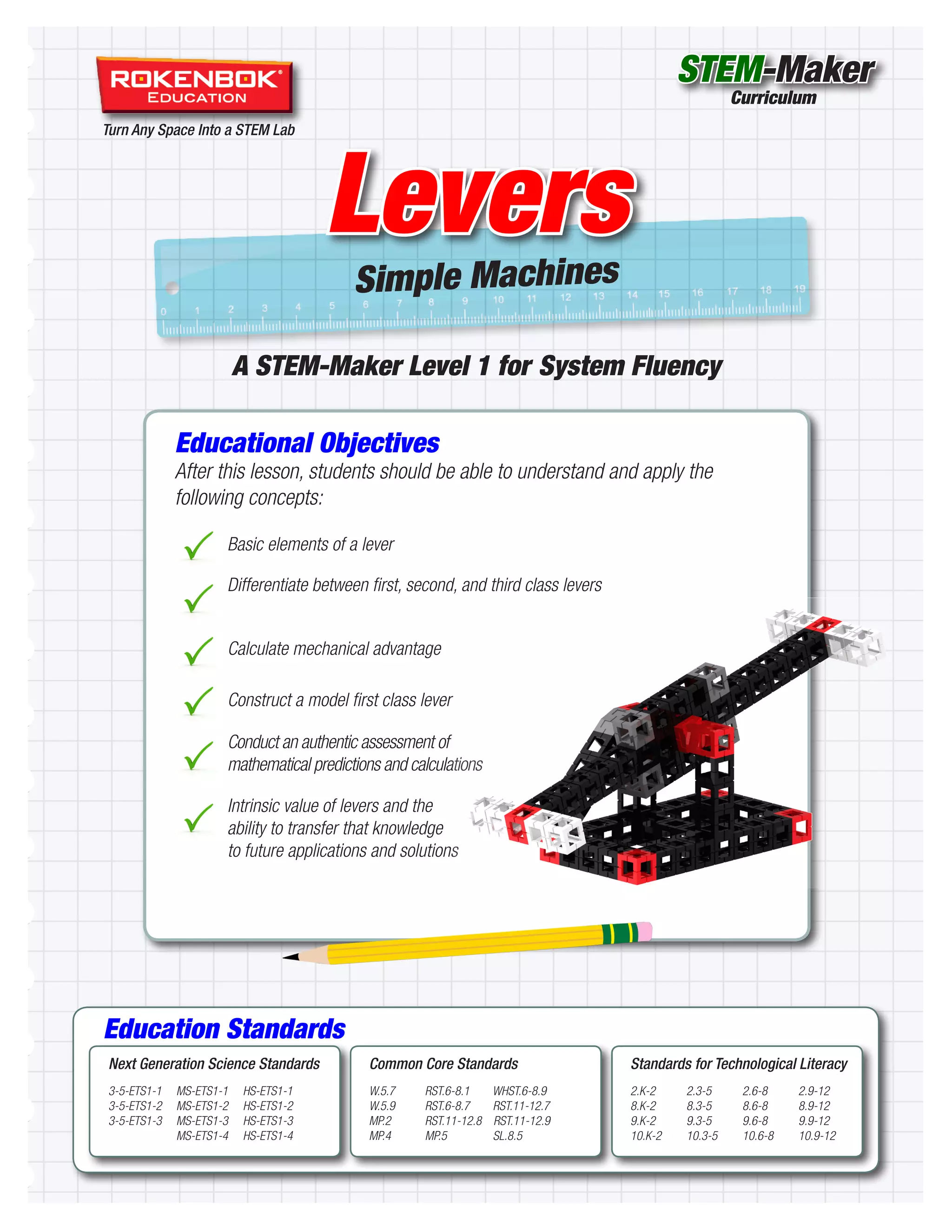 Stem Education - Levers | PDF | Physics | Science