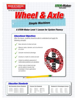 Stem Education - Wheel and Axle | PDF