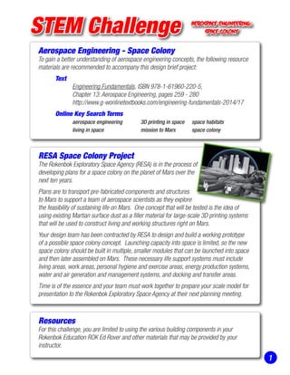 Stem maker-education spacecolony | PDF