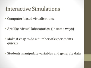 Evaluating an Instructional Sequence with Interactive Simulations (ISIS ...