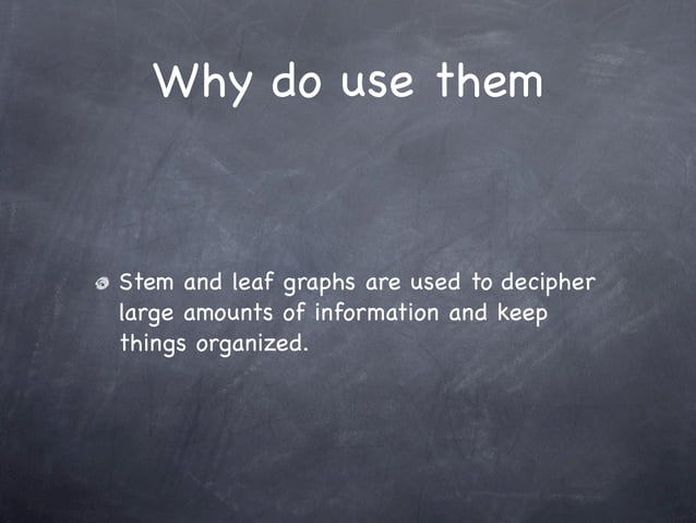 Stem and leaf graph | PPT