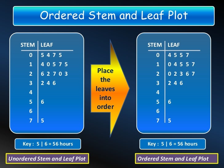Stem and Leaf Stem Plots